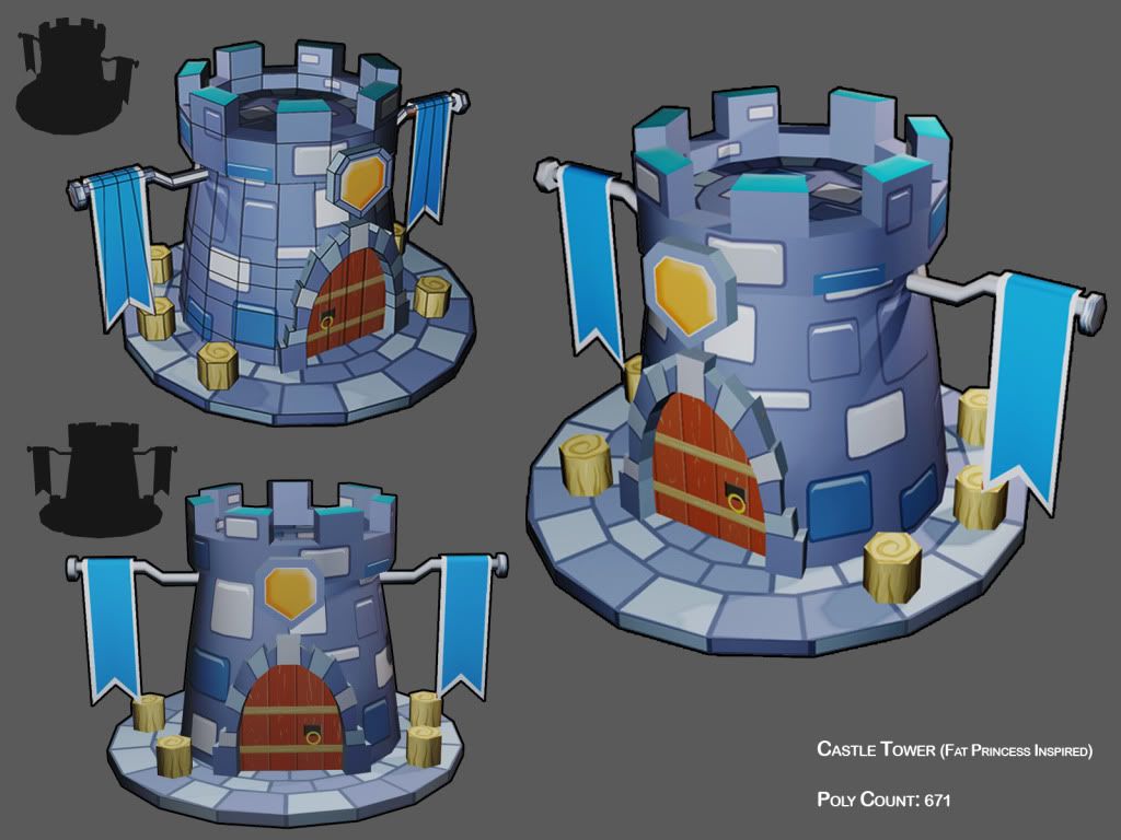 Cartoon Towers — polycount